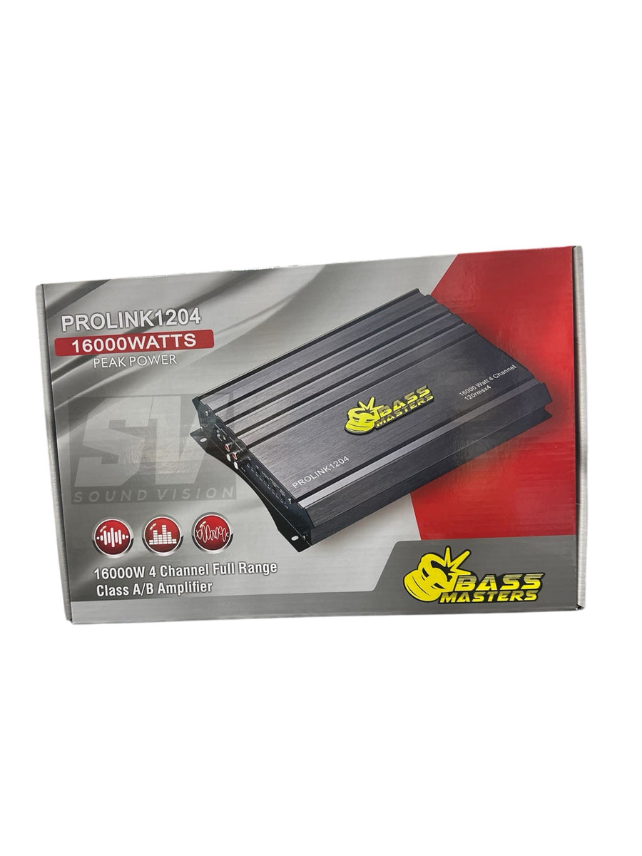 Bass Masters Prolink1204 Amplifier FREE DELIVERY 🚚!!!! – Sound Vision