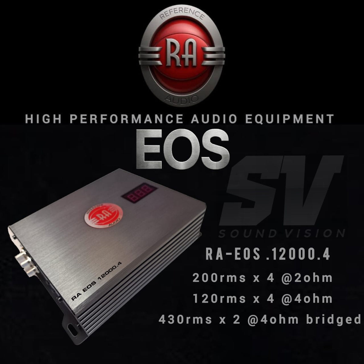 Ra-Eos 12000.4 4 channel Amplifier – Sound Vision